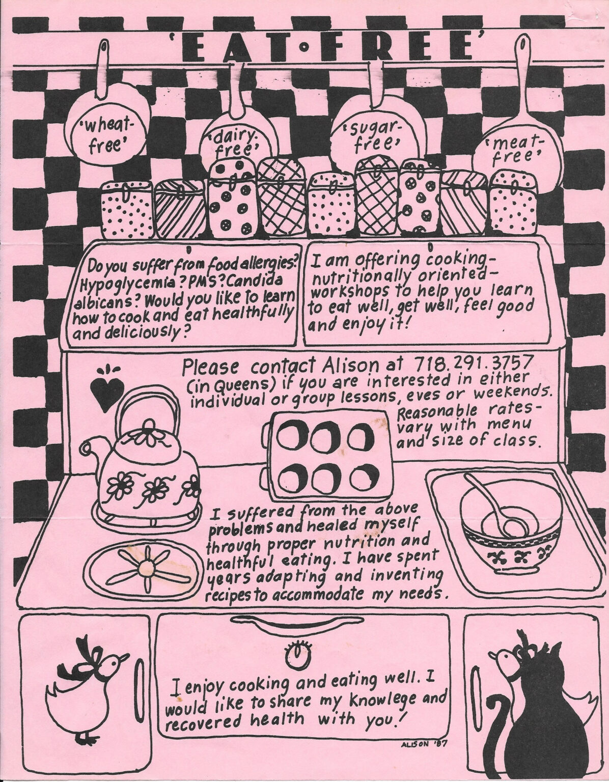 Alison*s EAT FREE Concept – The Research & Writings of ALISON D. GILBERT